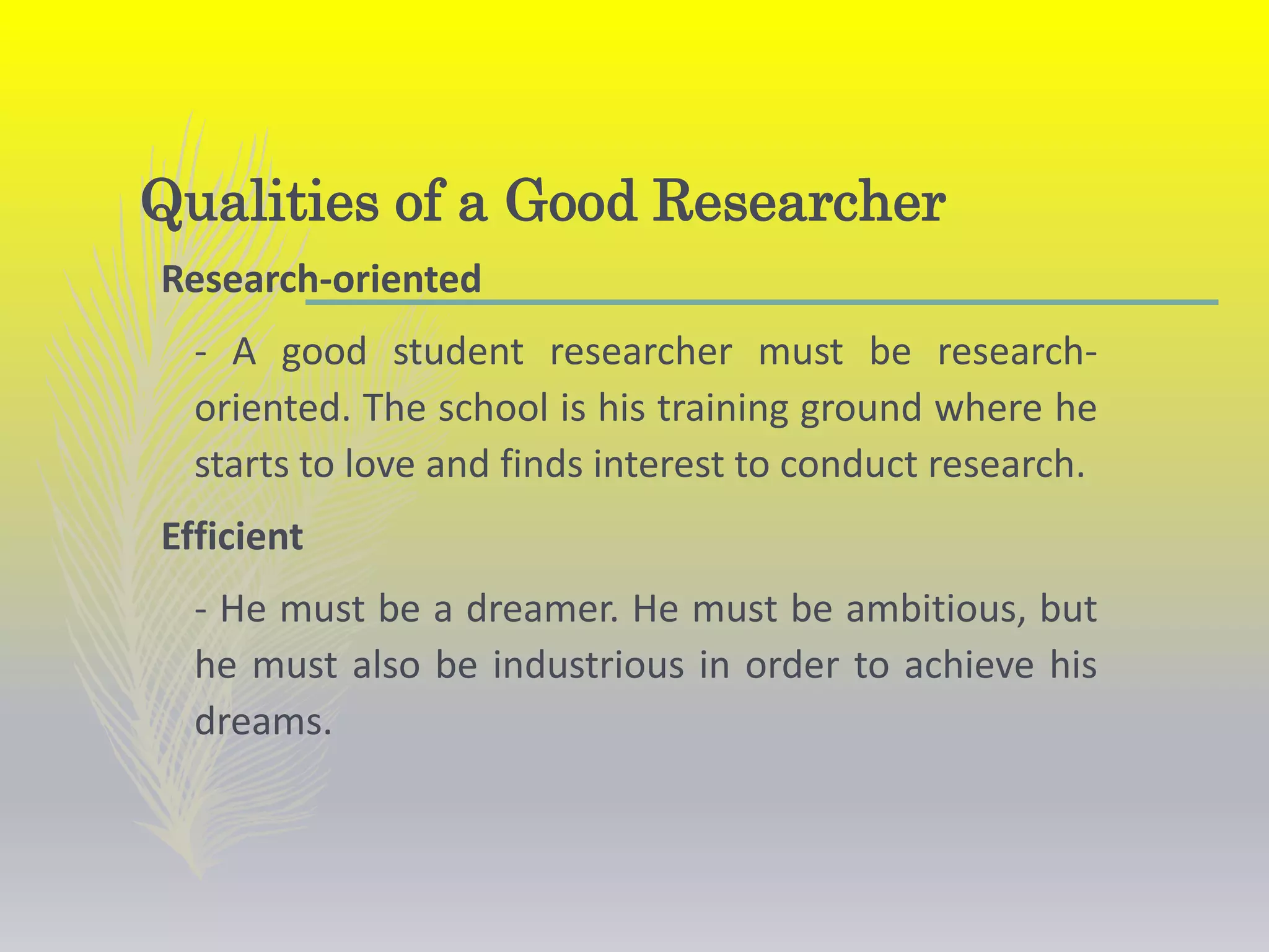 Lesson 1 values of research to man | PPTX