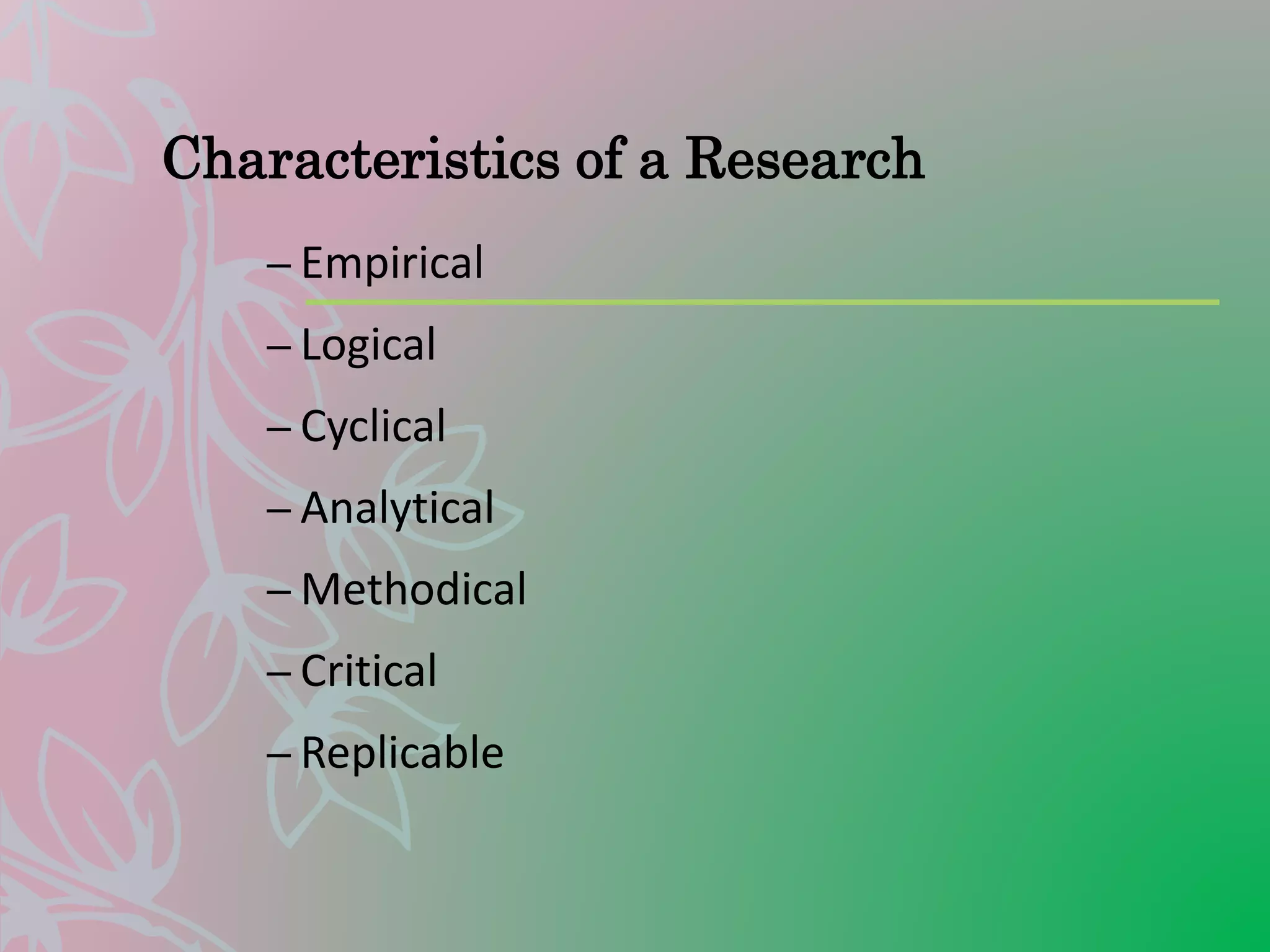 Lesson 1 values of research to man | PPTX
