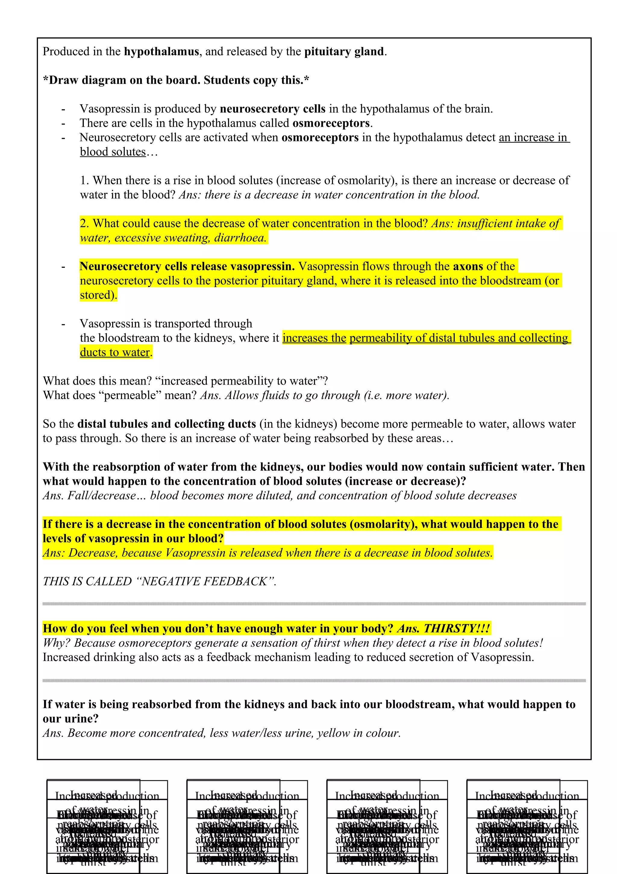 Biology: Osmoregulation- Water Regulation in Vertebrates | DOC