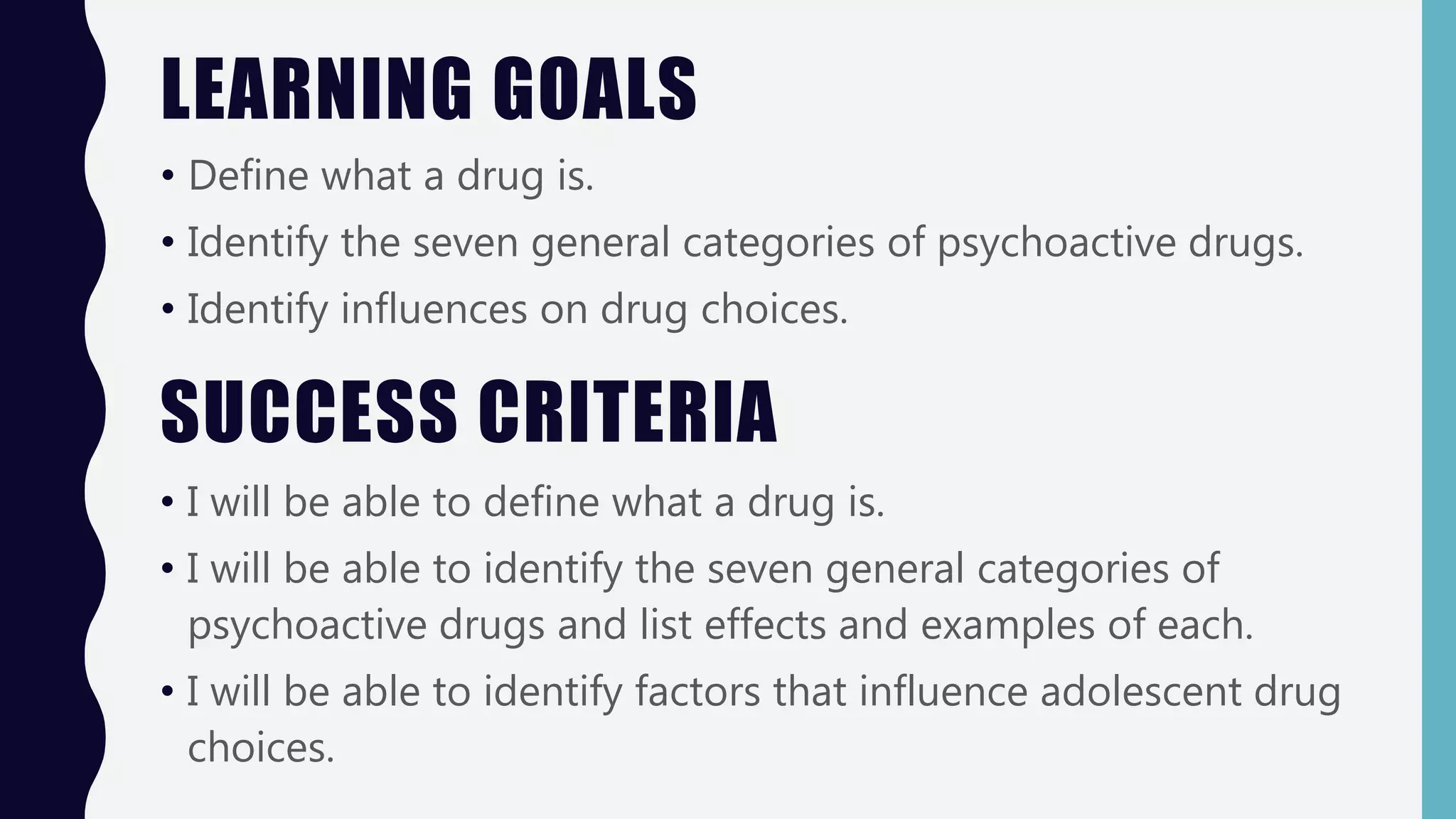 Lesson 1 what is a drug | PPTX