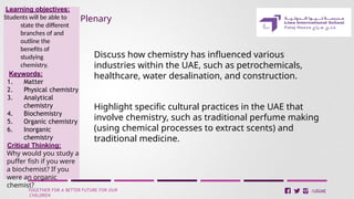 Lesson 1 - What is Chemistry suitable for all grades | PPT