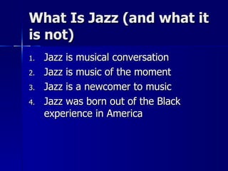 Lesson 1 what is jazz | PPT
