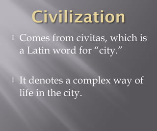 Lesson 10 Early Civilization | PPT