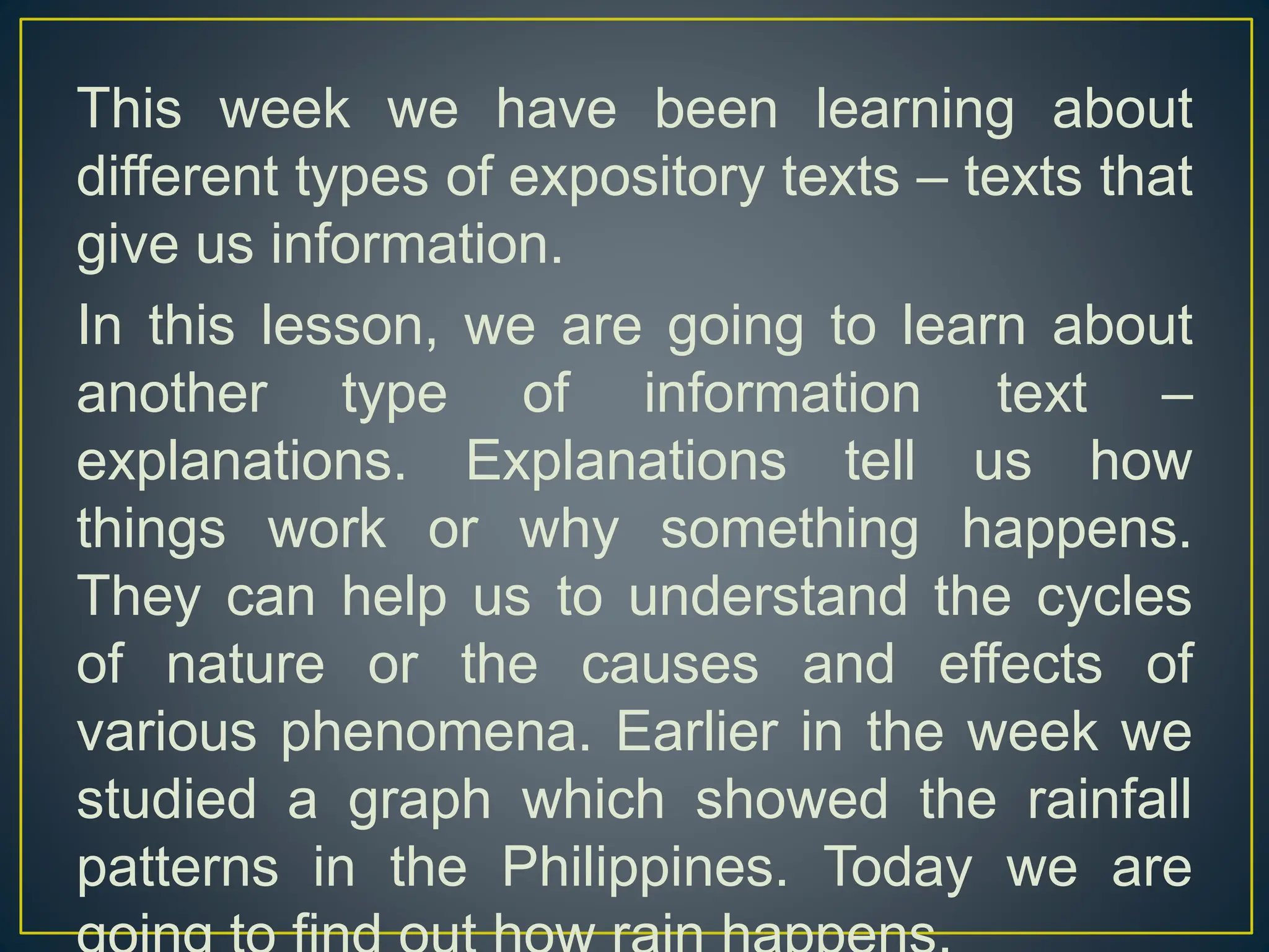 Lesson 10-Explanatory text National Learning Camp | PPTX