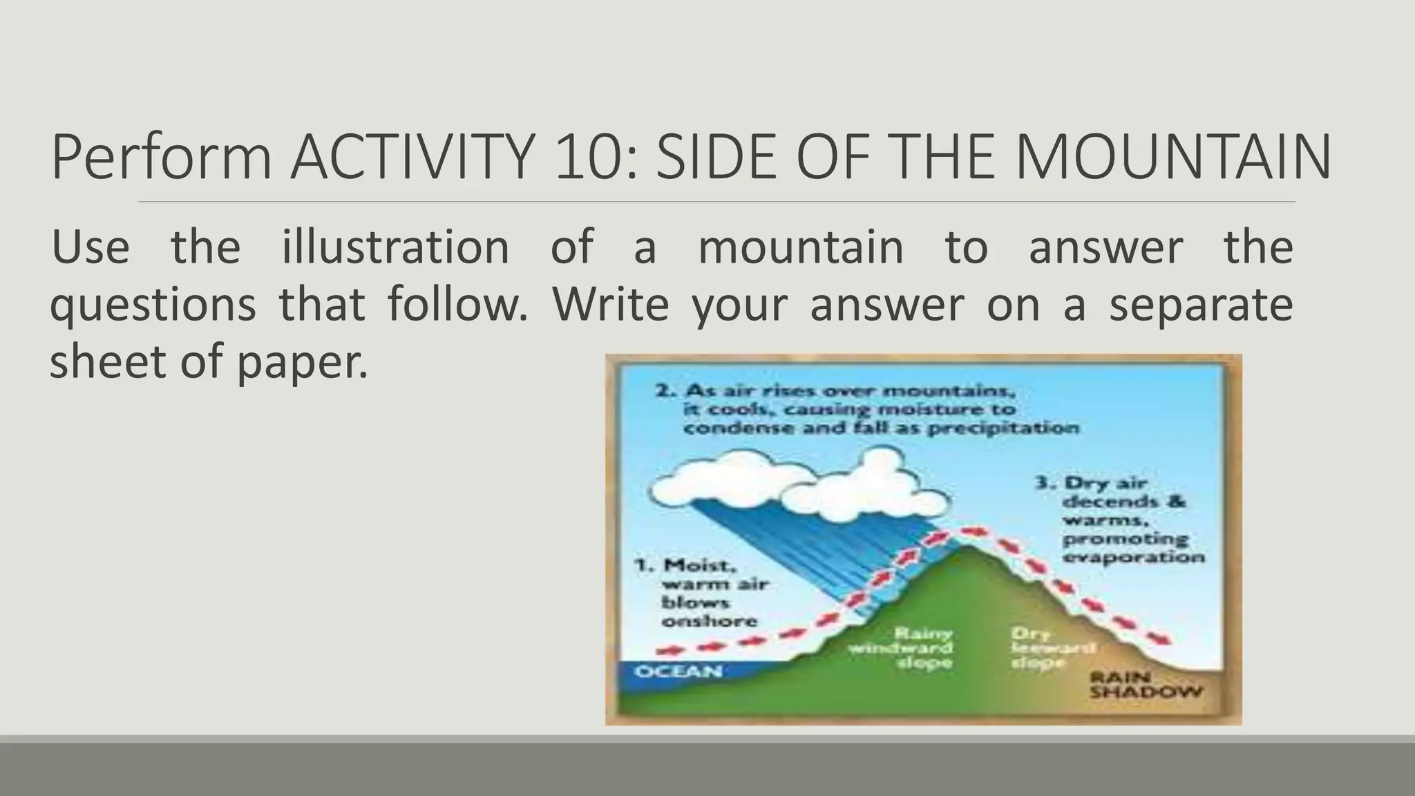 Science 9 Quarter 3 Lesson 10: Explain how topography affects climate ...