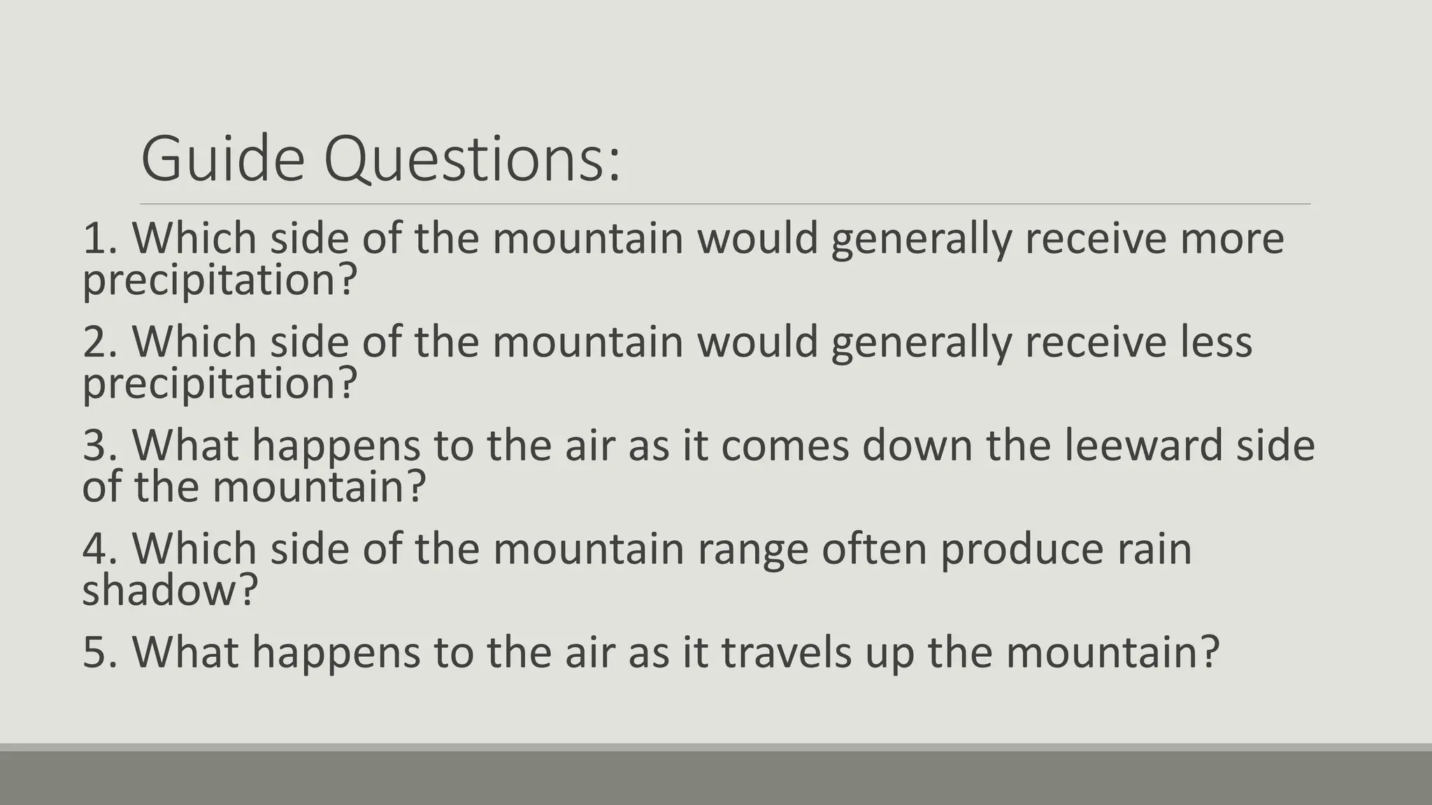 Science 9 Quarter 3 Lesson 10: Explain how topography affects climate ...