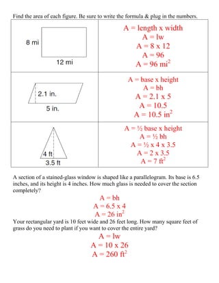 Lesson 10 2 area | PDF
