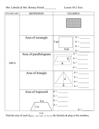 Lesson 10 2 area 2012 | DOC