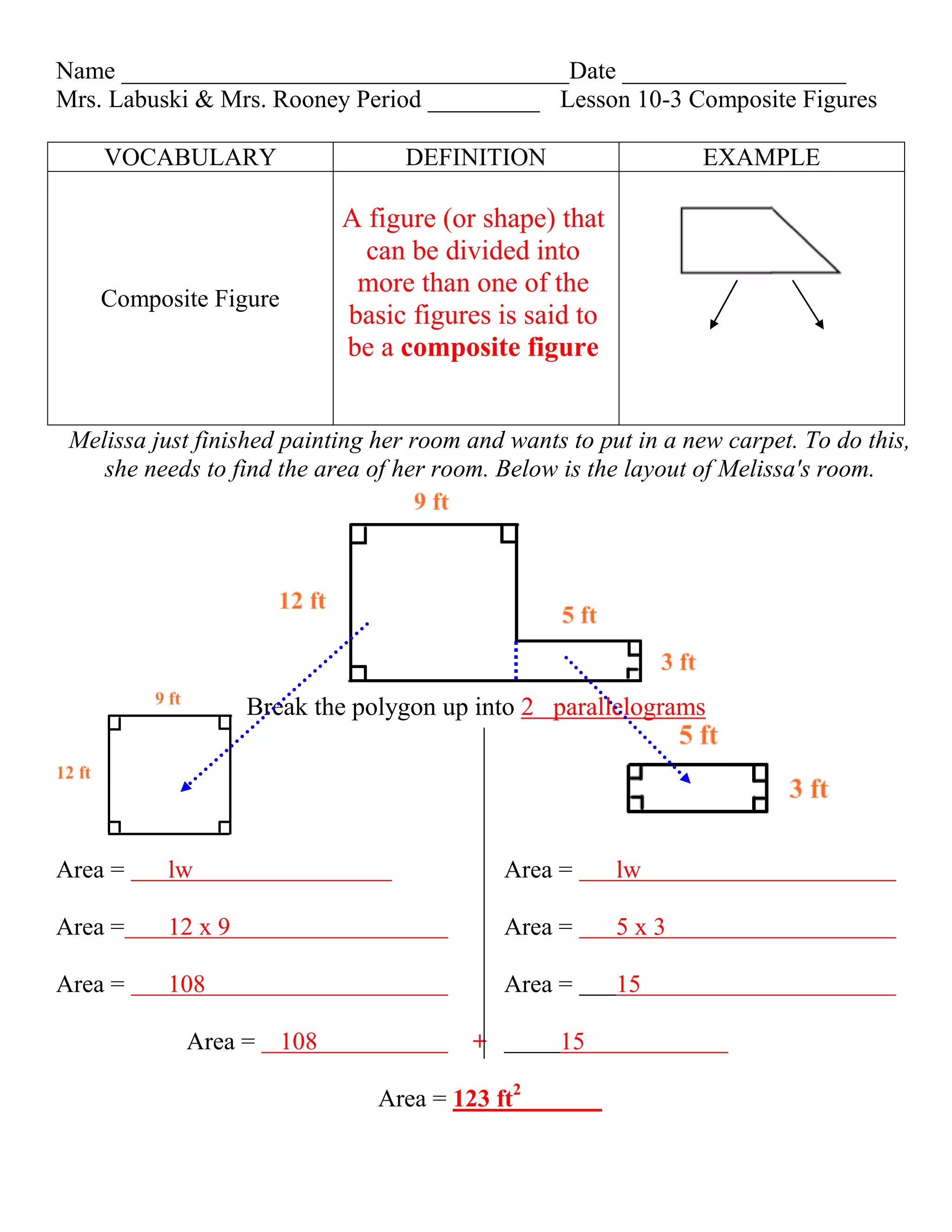 Lesson 10 3 composite figures | DOCX