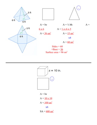 Lesson 10 7 surface area | DOC