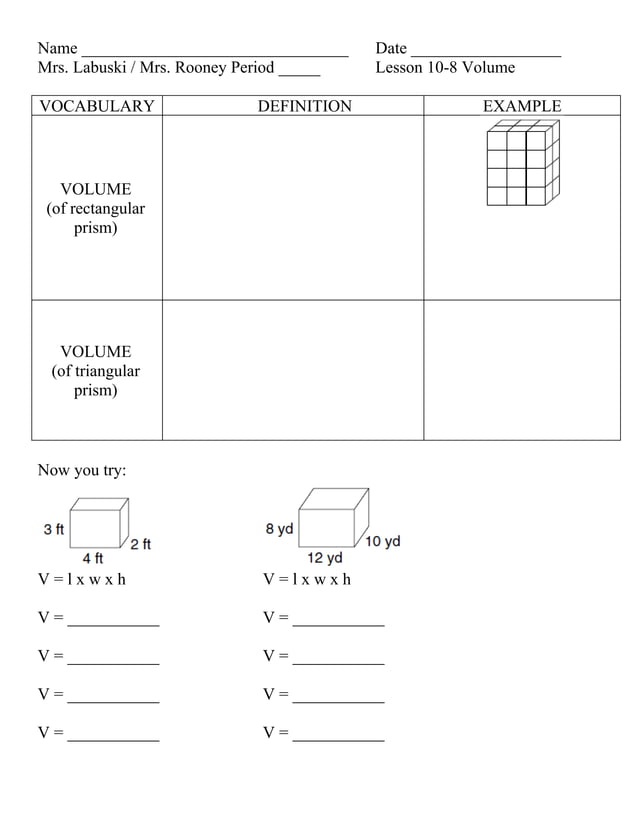 Lesson 10 8 volume | PDF