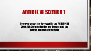 Lesson 10 - Article 6.pptx pHILIPPINES POLITICS | PPTX