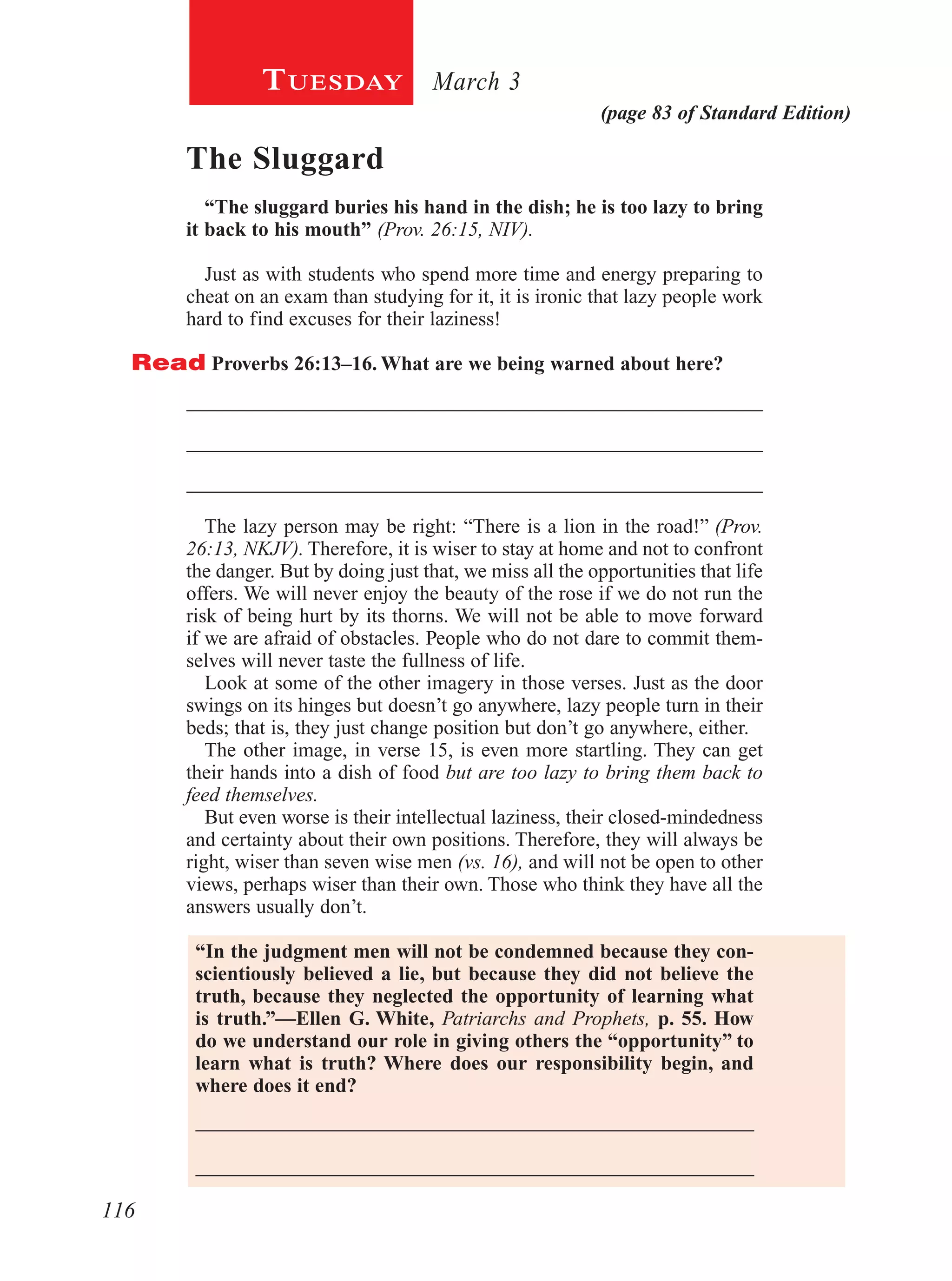 Lesson 10 | Behind the mask | Sabbath School | Teacher's Guide | PDF ...