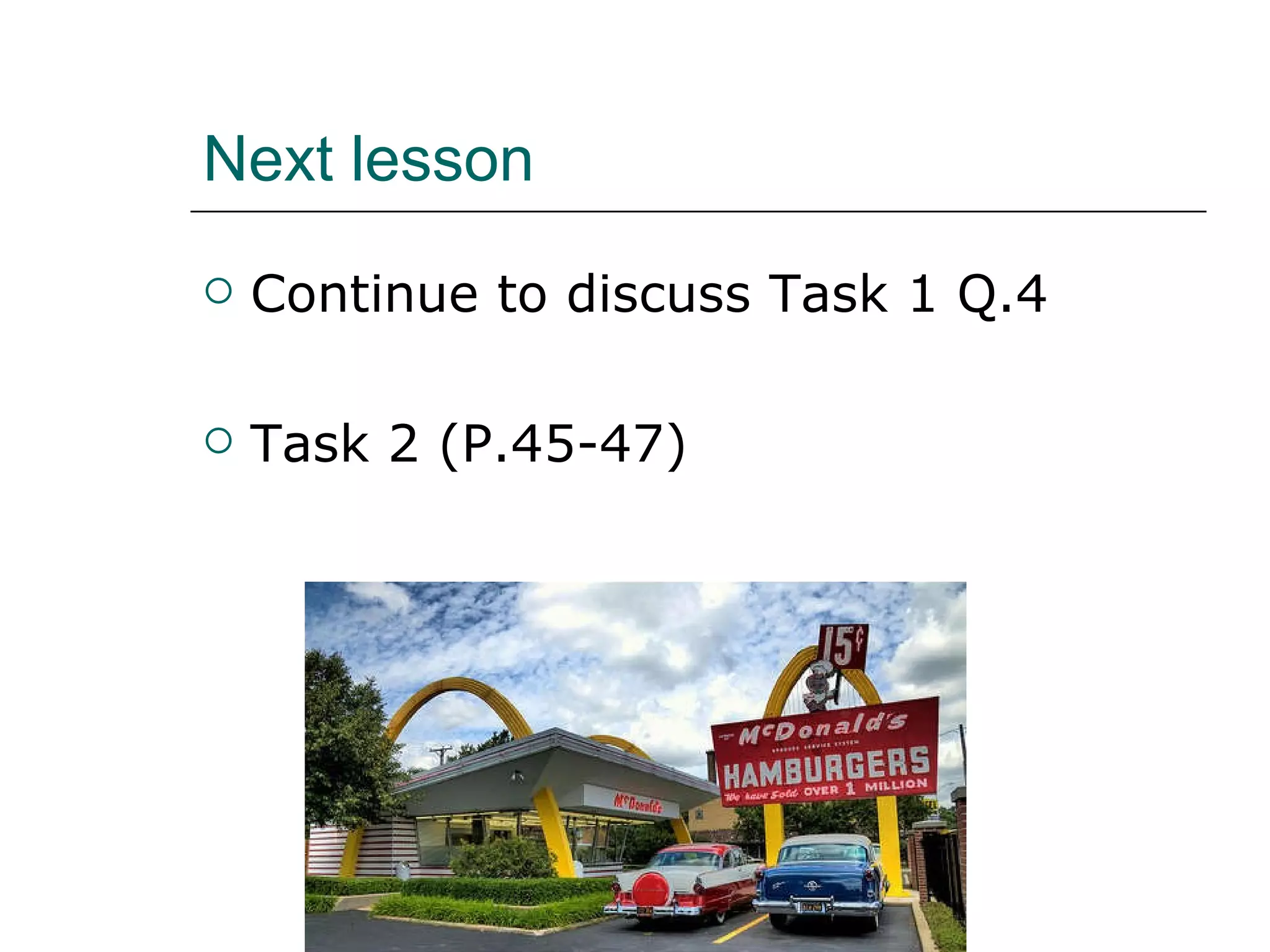 Lesson 10 - Cultural Globalization (McDonald's) | PPT