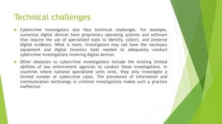 Cybercrimes in cybersecurity Investigations.pptx