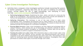 Cybercrimes in cybersecurity Investigations.pptx