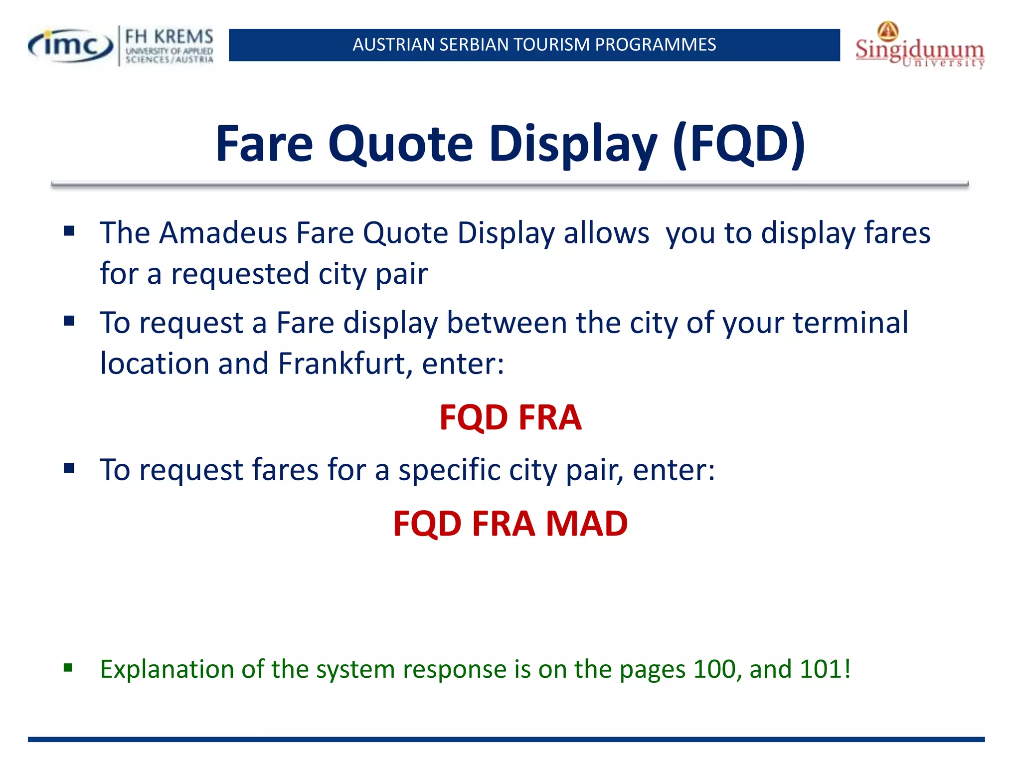 Lesson 10 Fare Quote | PPTX