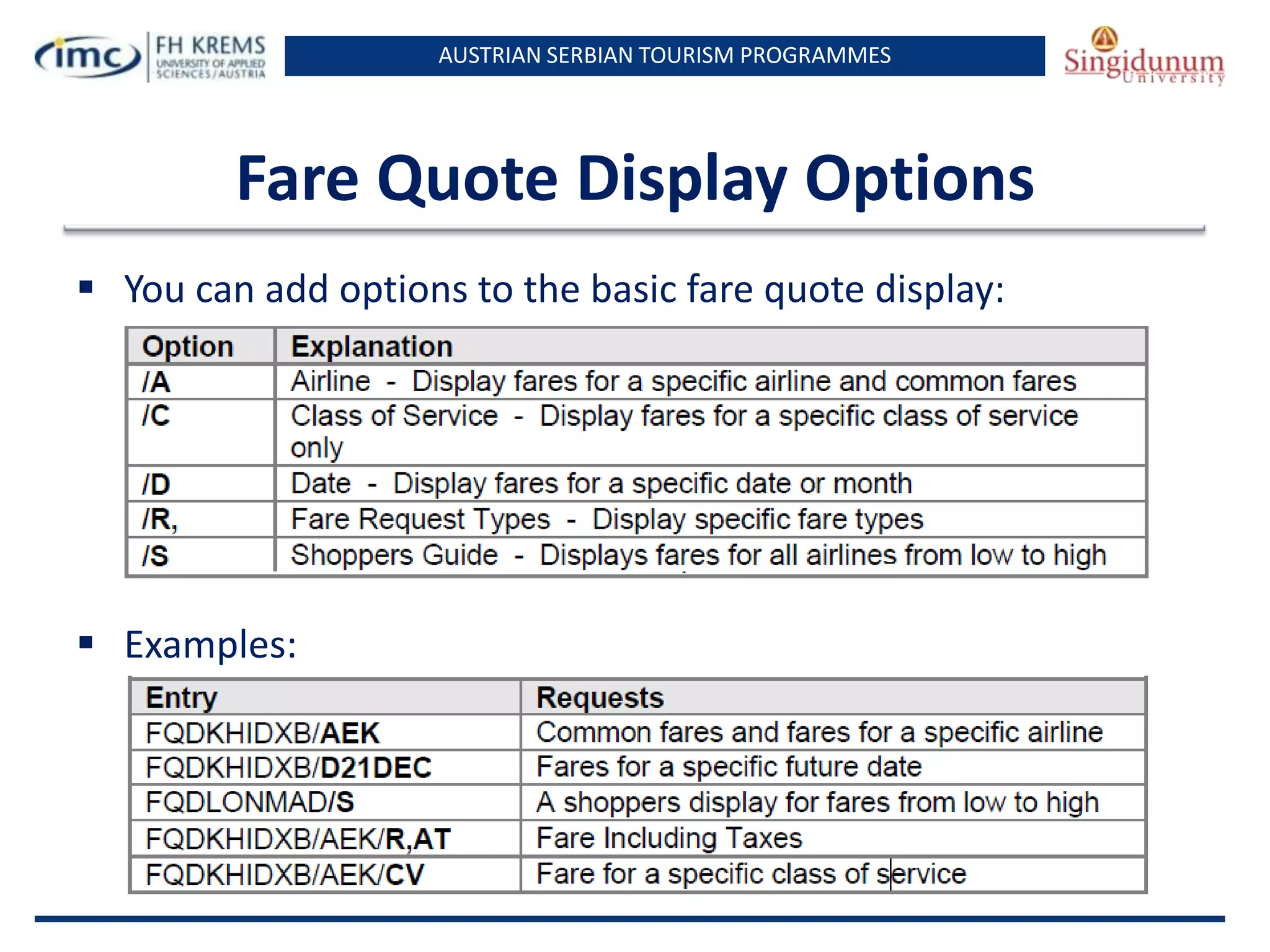 Lesson 10 Fare Quote | PPTX