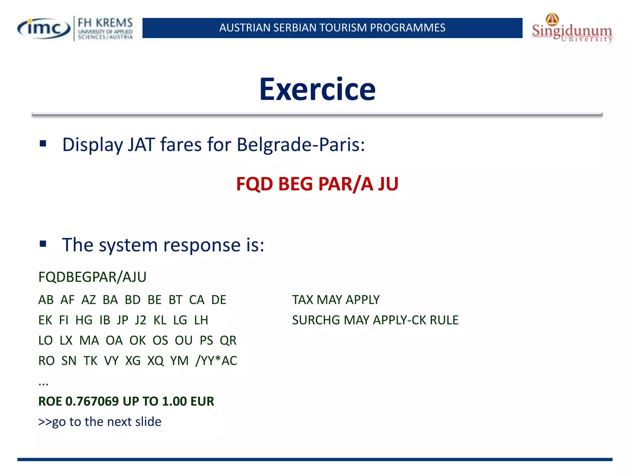 Lesson 10 Fare Quote | PPTX