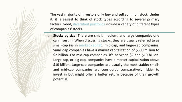 Lesson 10 stocks and bonds | PPTX