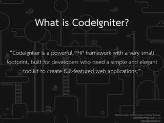 CodeIgniter For Project : Lesson 103 - Introduction to Codeigniter | PDF | Web Development ...