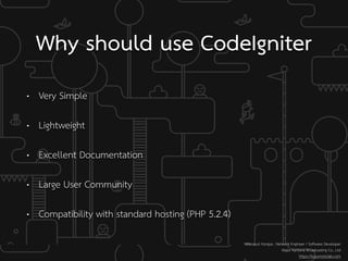 CodeIgniter For Project : Lesson 103 - Introduction to Codeigniter | PDF | Web Development ...
