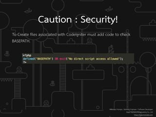 CodeIgniter For Project : Lesson 104 - Controller & View | PPT