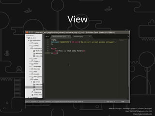 CodeIgniter For Project : Lesson 104 - Controller & View | PDF | Web Development | Internet