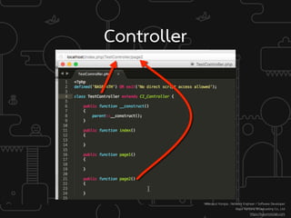 CodeIgniter For Project : Lesson 104 - Controller & View | PDF | Web Development | Internet