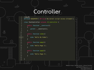 CodeIgniter For Project : Lesson 104 - Controller & View | PDF | Web Development | Internet