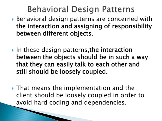 Lesson10 behavioral patterns | PPT
