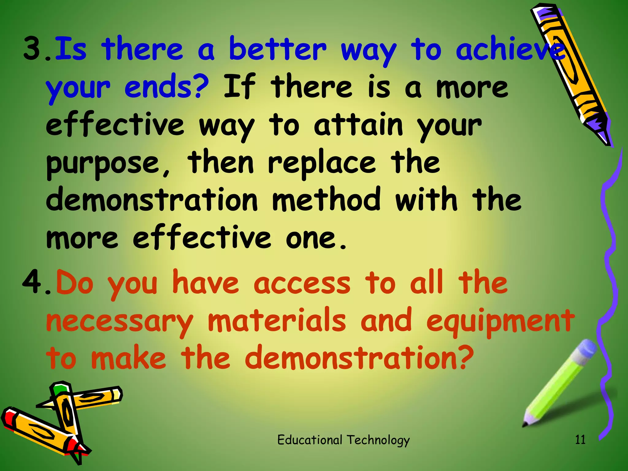 Demonstrations in teaching | PPTX