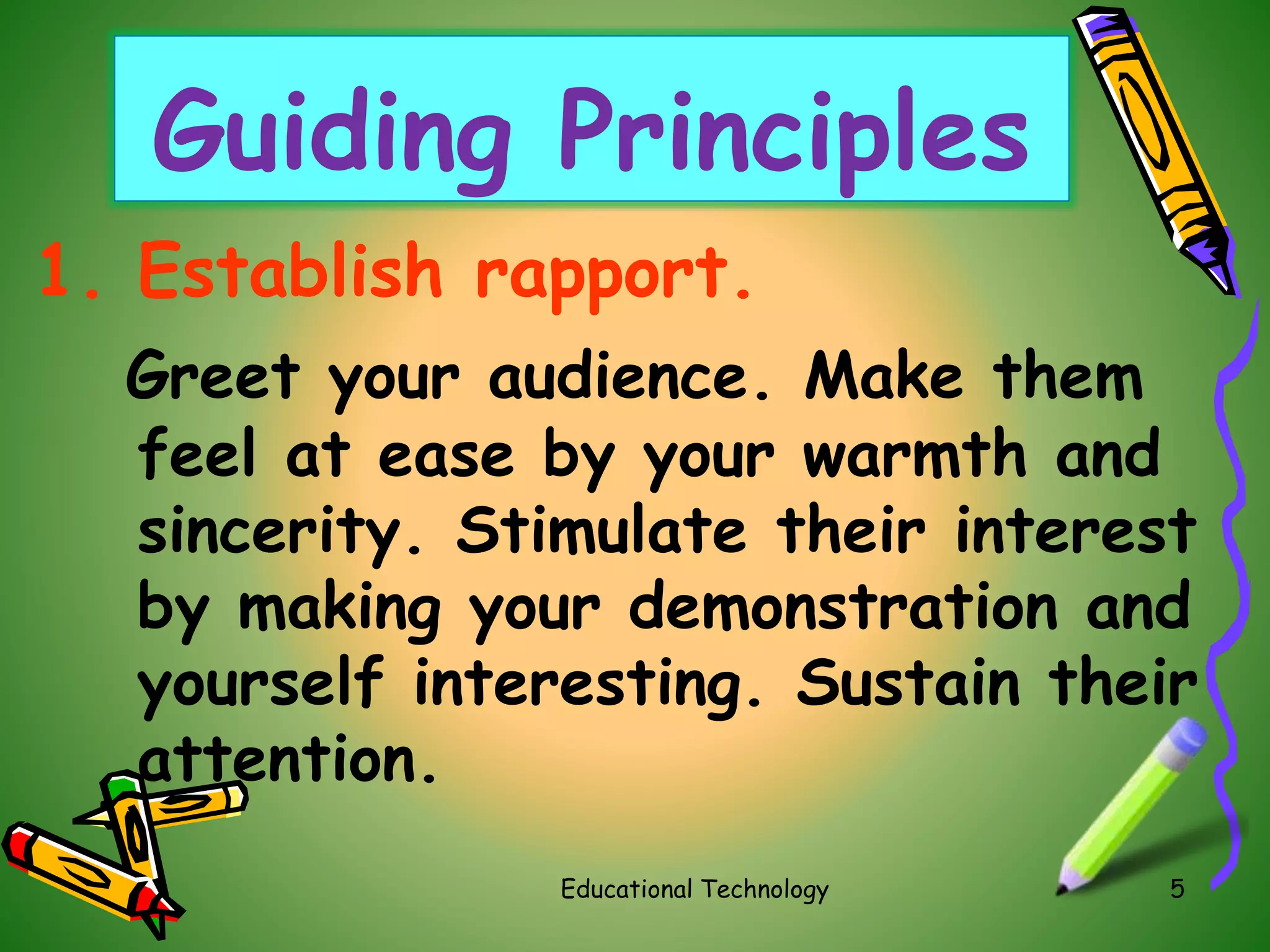 Demonstrations in teaching | PPTX