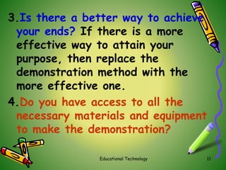Demonstrations in teaching | PPTX