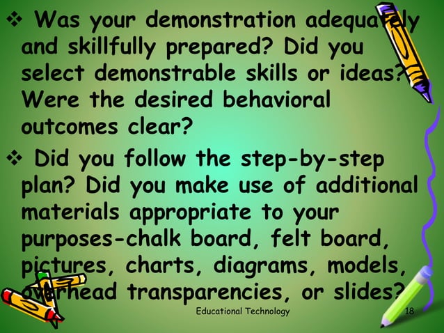 Demonstrations in teaching | PPTX | Educational Assessment | Education