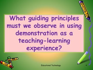 Demonstrations in teaching | PPTX