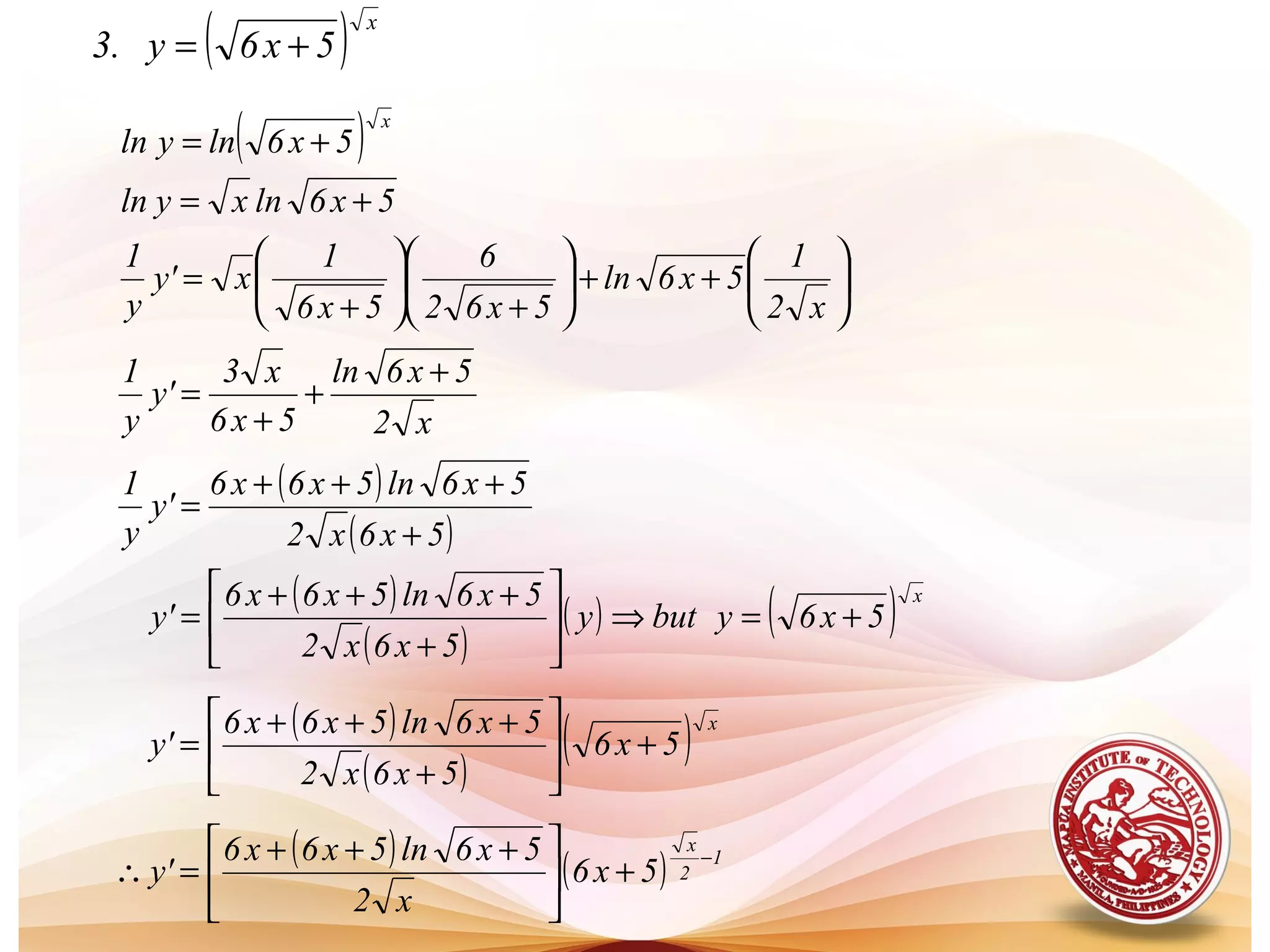 Lesson 10 derivative of exponential functions | PPT