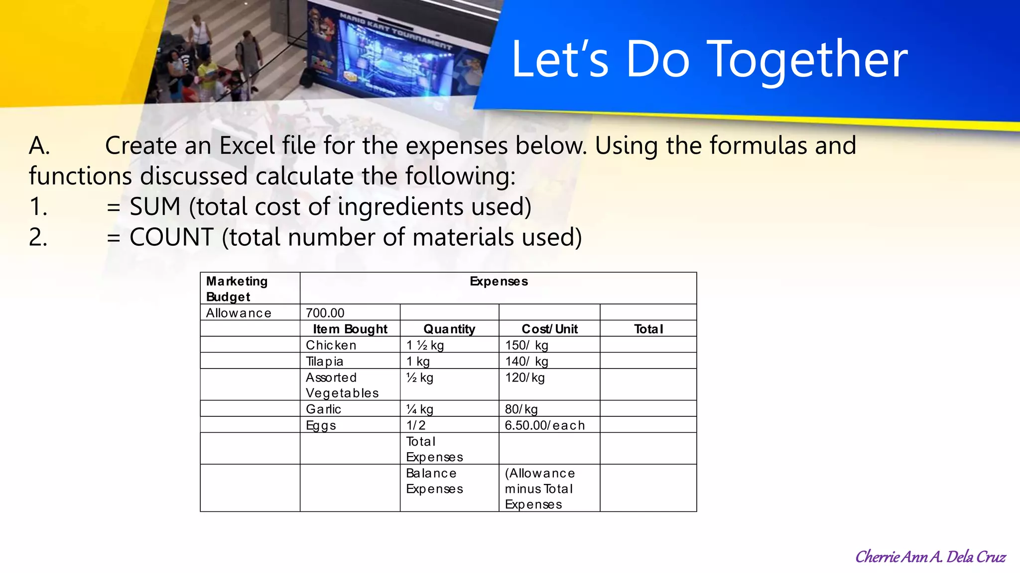 Lesson 10 FUNCTIONS AND FORMULAS IN AN E.pptx