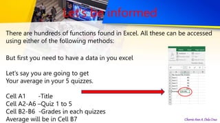Lesson 10 FUNCTIONS AND FORMULAS IN AN E.pptx