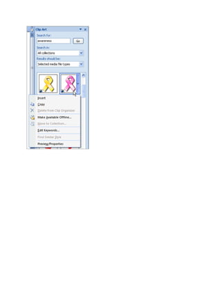 Word Lesson10 inserting clip art | DOCX