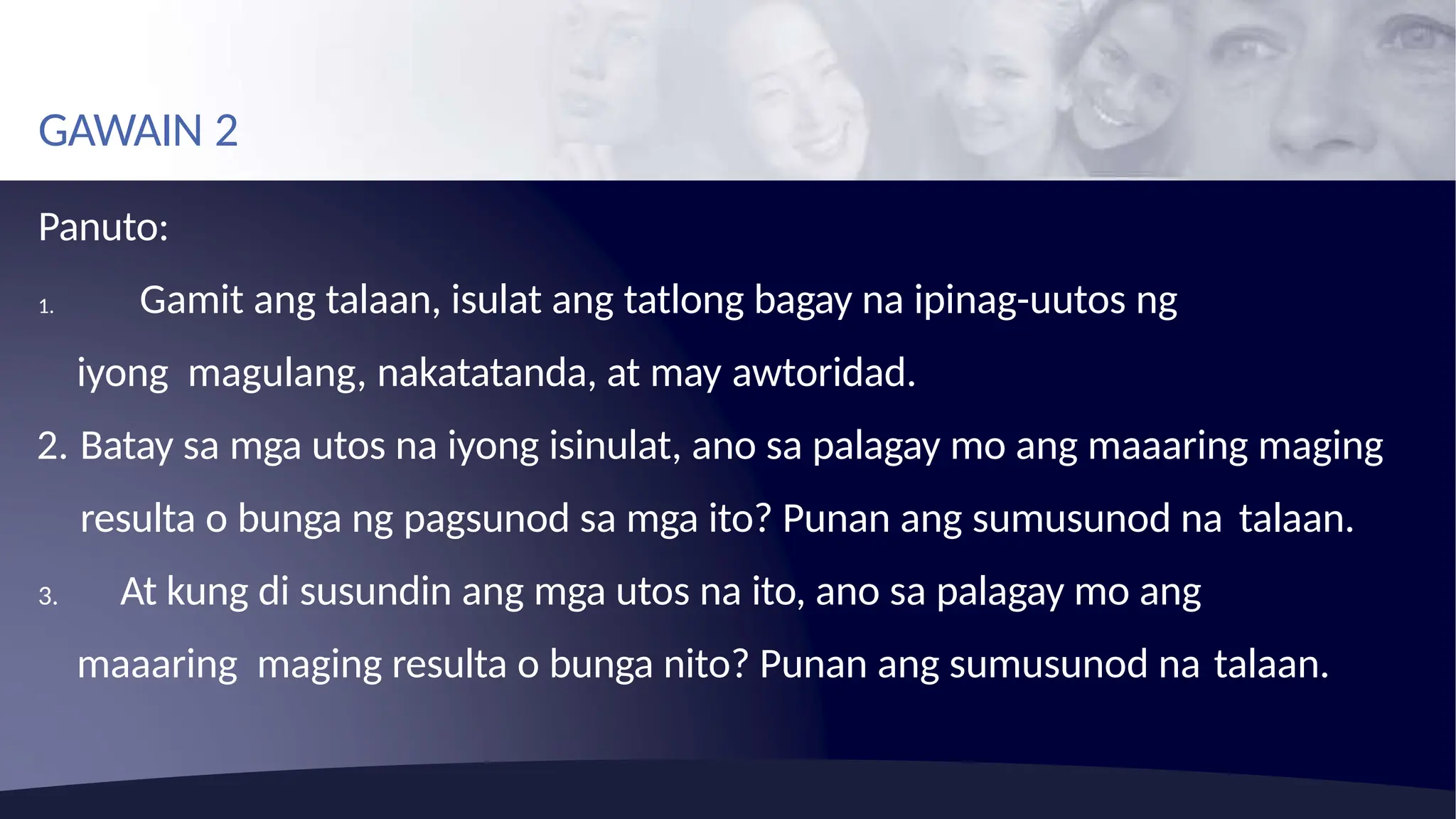 LESSON 10 PAGGALANG AT PAGSUNOD SA MAGULANG | PPTX