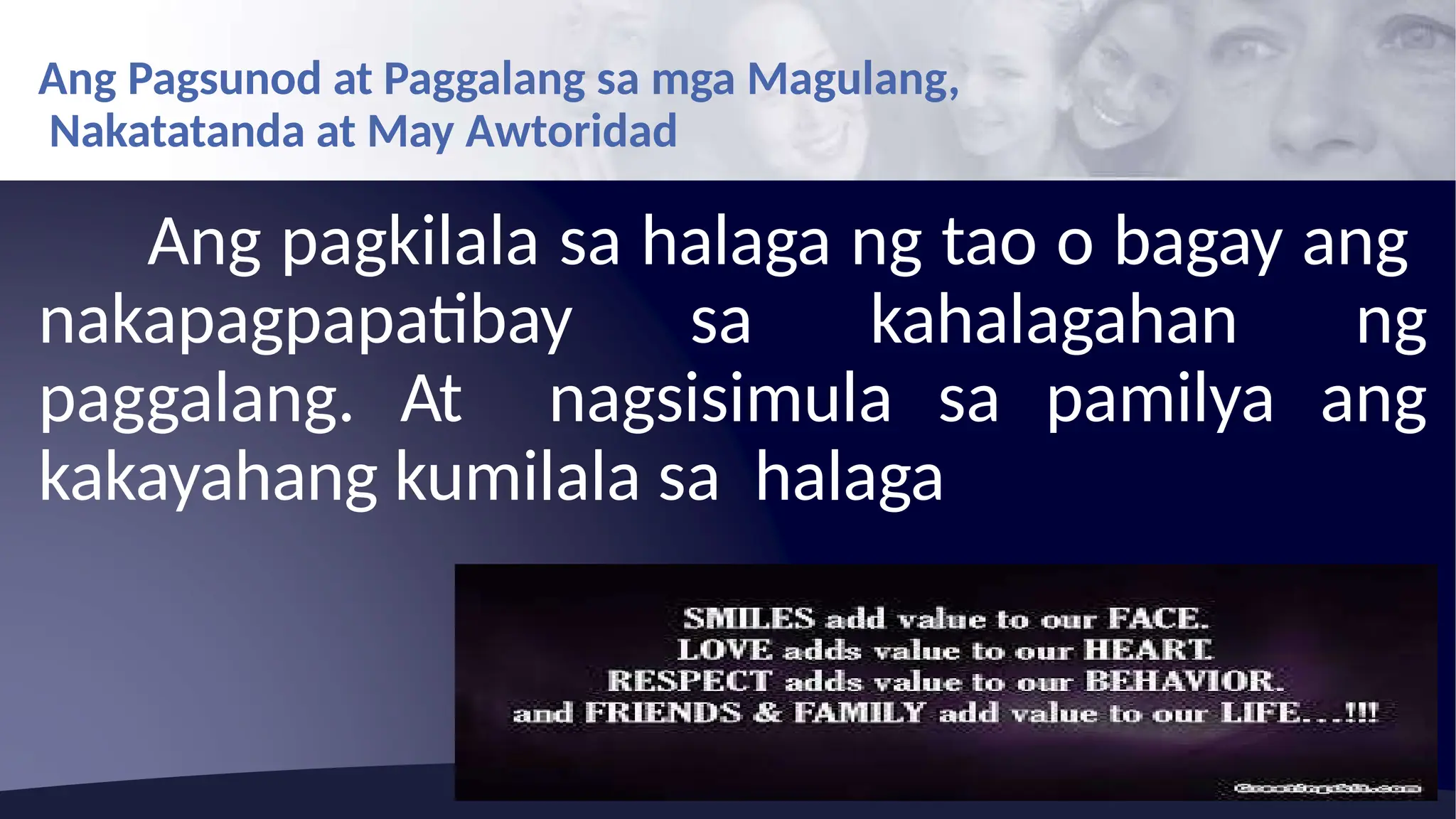 LESSON 10 PAGGALANG AT PAGSUNOD SA MAGULANG | PPTX