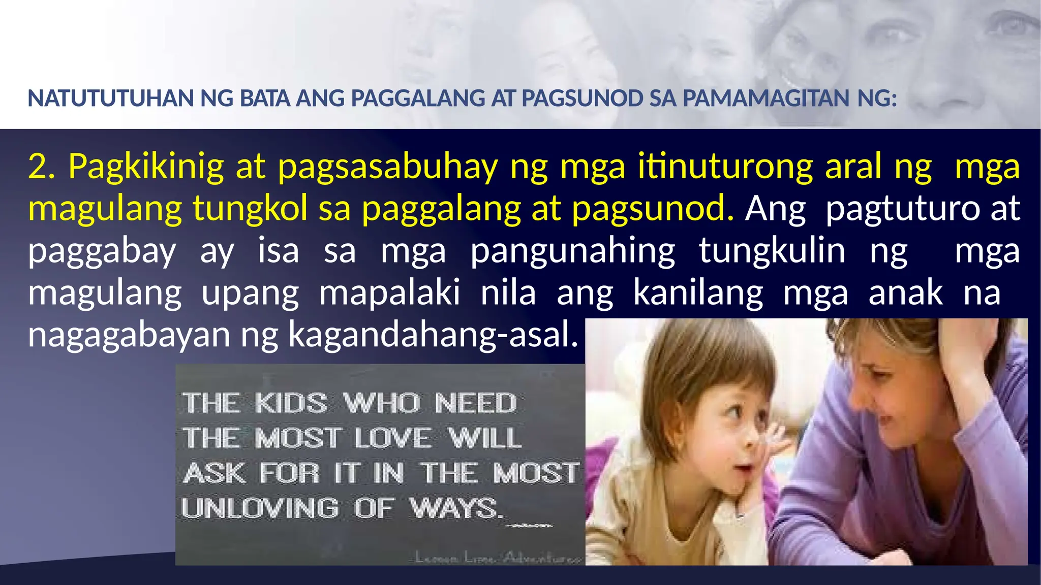 LESSON 10 PAGGALANG AT PAGSUNOD SA MAGULANG | PPTX