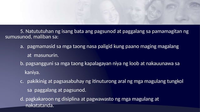 LESSON 10 PAGGALANG AT PAGSUNOD SA MAGULANG | PPTX