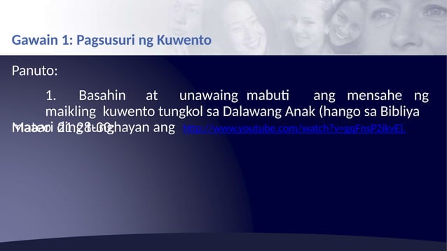 LESSON 10 PAGGALANG AT PAGSUNOD SA MAGULANG | PPTX