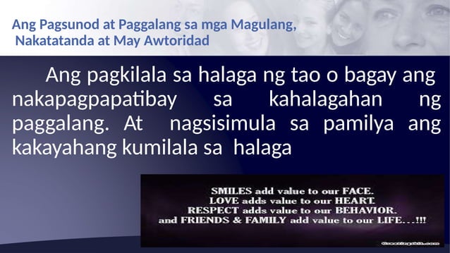 LESSON 10 PAGGALANG AT PAGSUNOD SA MAGULANG | PPTX