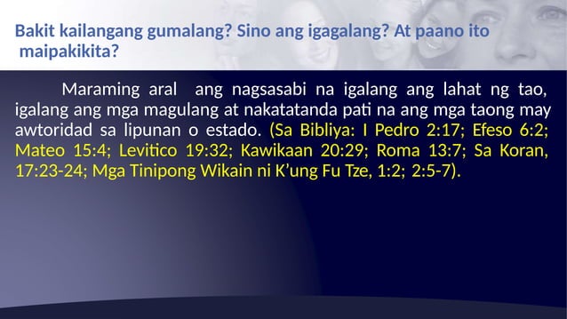 LESSON 10 PAGGALANG AT PAGSUNOD SA MAGULANG | PPTX