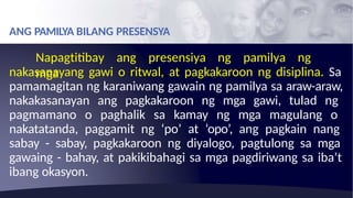 LESSON 10 PAGGALANG AT PAGSUNOD SA MAGULANG | PPTX