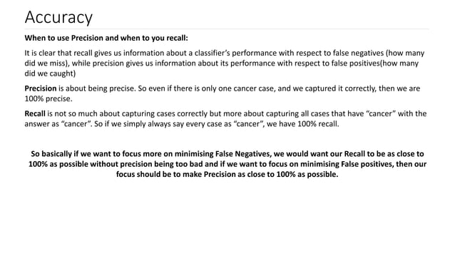 Performance Metrics for Machine Learning Algorithms | PDF