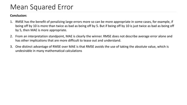 Performance Metrics for Machine Learning Algorithms | PDF